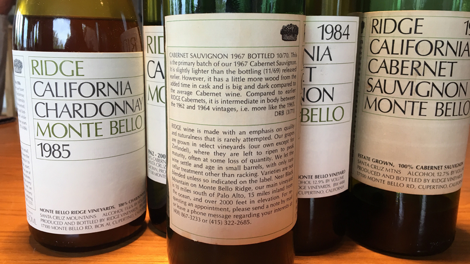 Cellar Favorites: Seven Classics from Ridge (Jun 2017) | Vinous ...